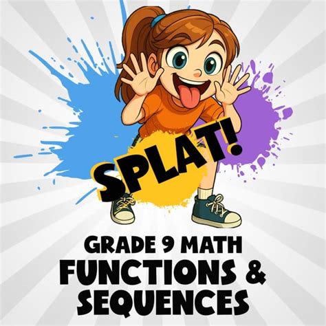 Functions And Sequences Splat Math Game No Prep Grade 9 Review Tpt