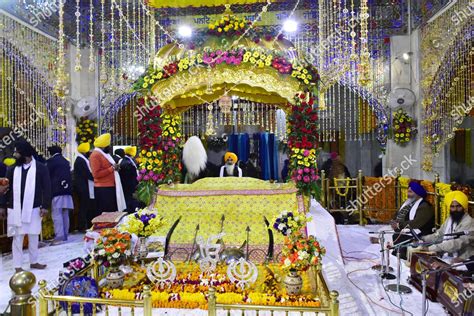 Sikh Priest Sits Behind Guru Granth Editorial Stock Photo Stock Image Shutterstock