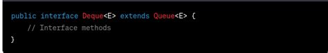 The Above Code Is The Declaration Of The Deque Interface In Java Let S Break Down The Code And