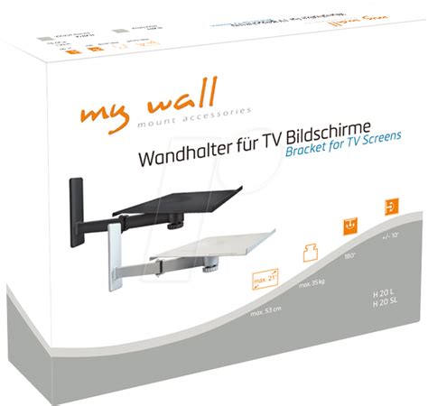 MYW H L Support Mural Universel Inclinable Pivotant