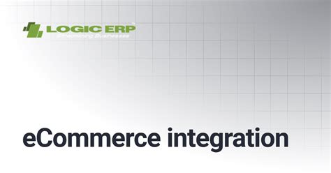 Ecommerce Integration Logic Erp Docs