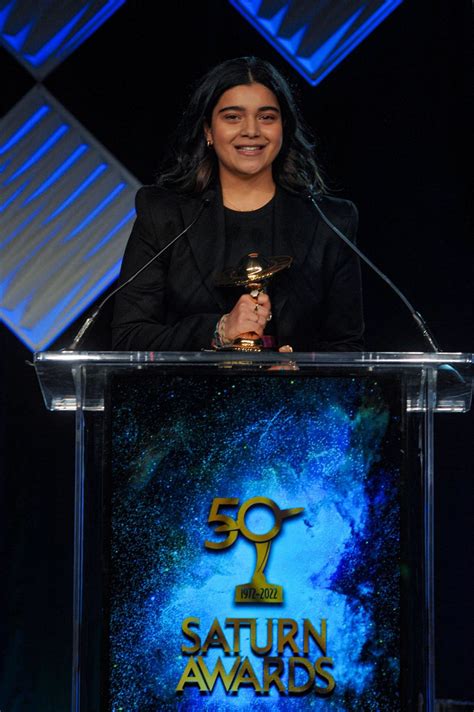 Iman Vellani Speaks At Saturn Awards 50th Anniversary At Marriott