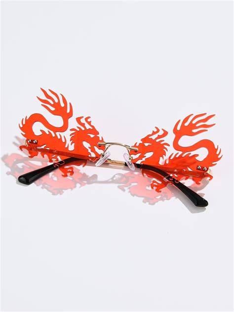 Rimless Dragon Frame Sunglasses Artofit