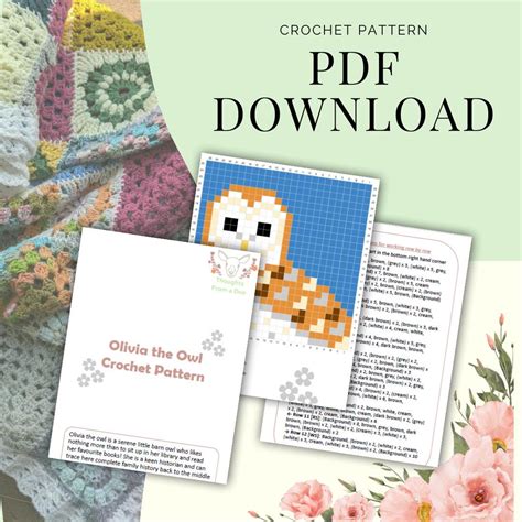 Olivia The Owl Graphgan Pattern Graph And Written Pattern Etsy
