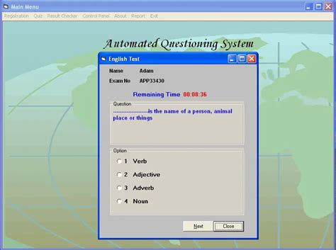 automated questioning system sourcecodester