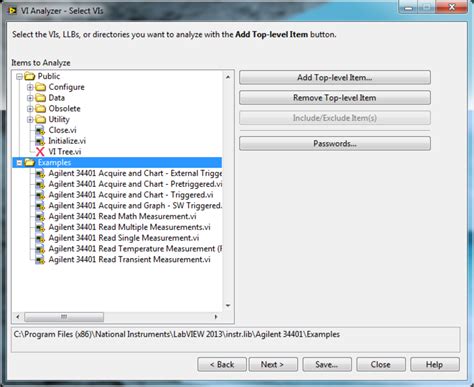 Using Vi Analyzer To Review Labview Apis Ni Community