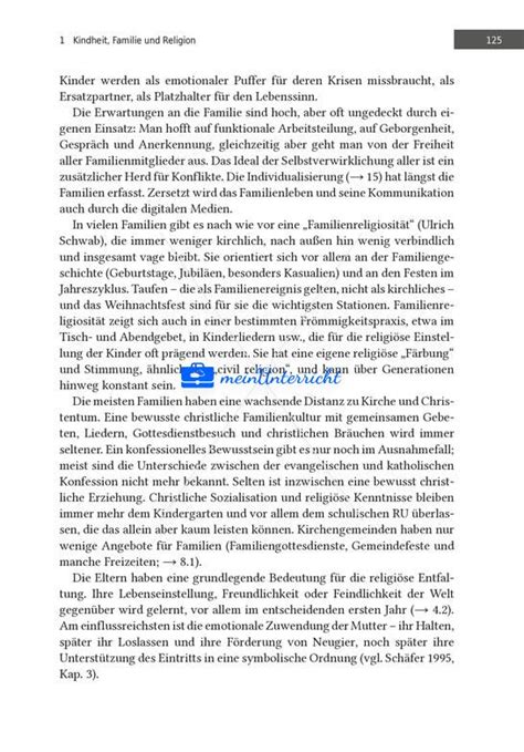 Klassische Szenen Der Religionspädagogik In Familie Schule Und Gemeinde Meinunterricht