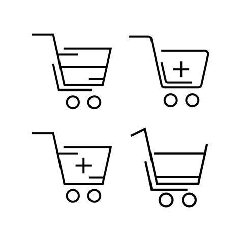 Shopping Cart Line Icon Vector Element 29099407 Vector Art At Vecteezy
