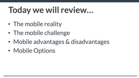 Evaluating Mobile Usability Guidelines Overview Ppt