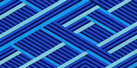 Abstract Blue Diagonal Stripes Overlapping Pattern Background Premium