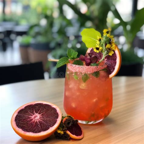 Summer Cocktail Illustration Ai Generative Stock Illustration