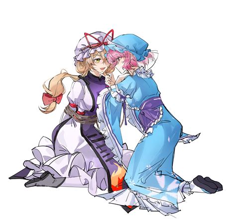 Yakumo Yukari And Saigyouji Yuyuko Touhou Drawn By Tang06811817496