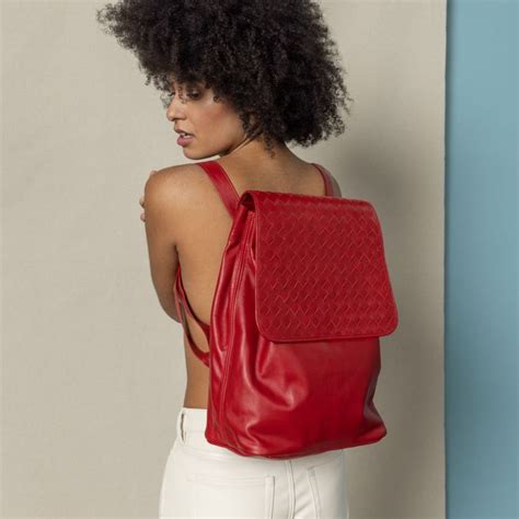 Woven Leather Backpack Deux Mains Wolf And Badger