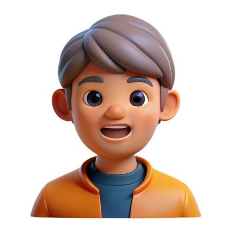 3d Character People Close Up Portrait Smiling Nice 3d Avartar Or Icon