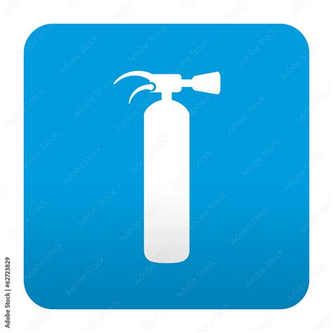 Etiqueta Tipo App Azul Simbolo Extintor Stock イラスト Adobe Stock