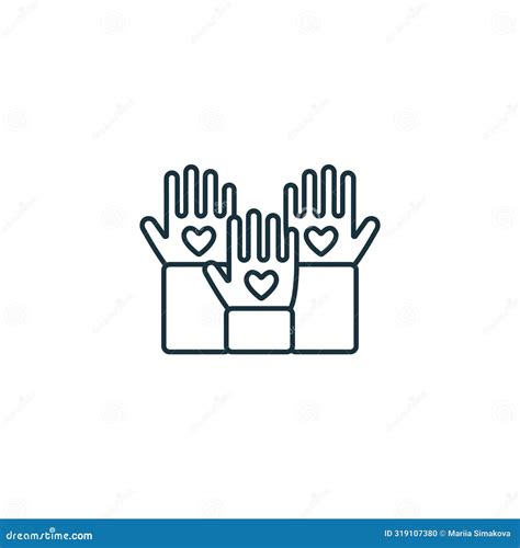 Volunteerism Icon Monochrome Simple Social Responsibility Icon For Templates Web Design And