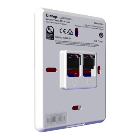 Biamp Tec X 2000 Installation And Operation Manual Pdf Download Manualslib