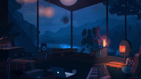 Lo Fi Cozy House Rainy Day Live Wallpaper MoeWalls