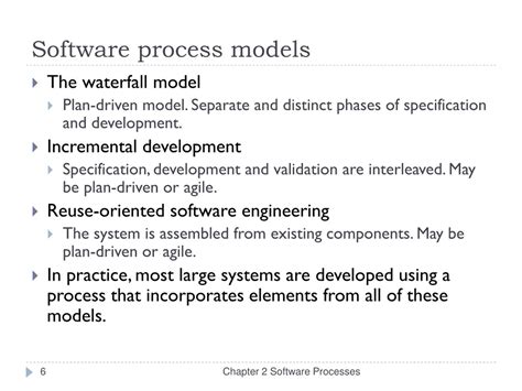 Ppt Chapter Software Processes Powerpoint Presentation Free