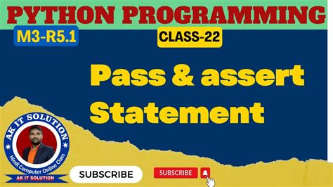 Python Class Pass And Assert Pass In Python Python Pass Assert In Python