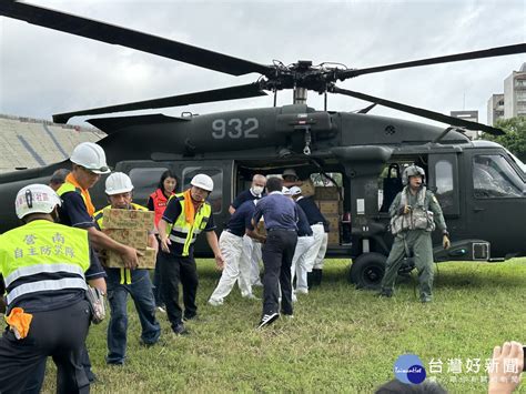 南投仁愛鄉暴雨成災 直升機6架次投放2千公斤物資