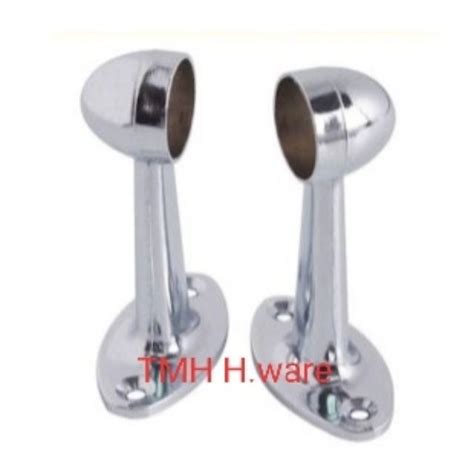Pvc Towel Rail End Braket 3 4 2pcs Pkt Towel Braket Shopee Malaysia