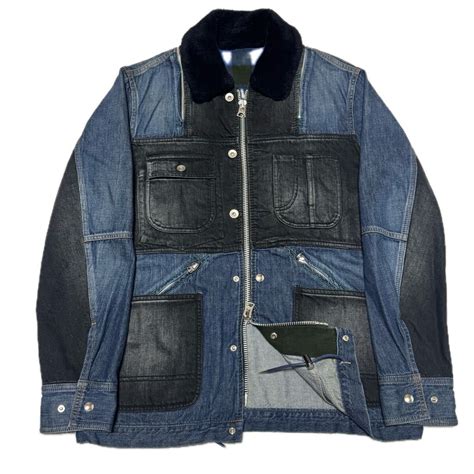 Yahooオークション 希少【sacai サカイ】18 01735m 再構築ボア 切