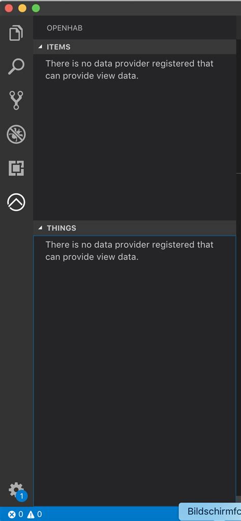 Itemsthings Trees Not Visible In Vs Code Explorer Side Bar With Oh Extension 040 Vs Code