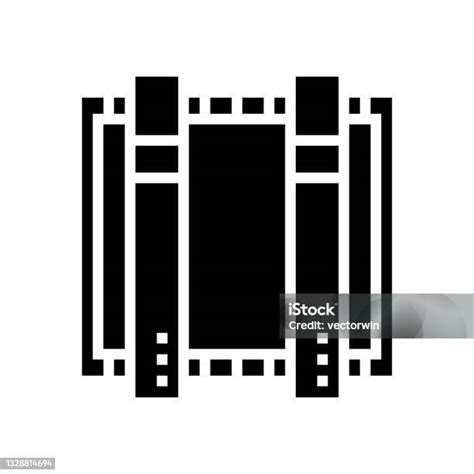 유리 생산 글리프 아이콘 벡터 일러스트레이션용 플랜트 장비 공장 산업 건물에 대한 스톡 벡터 아트 및 기타 이미지 공장 산업