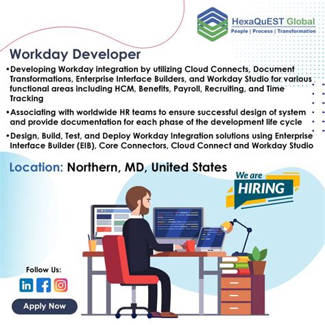 Hexaquest Global On Linkedin Workday Developer Location Northern Md