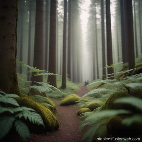 Journey Through A Mysterious Forest Stable Diffusion Online