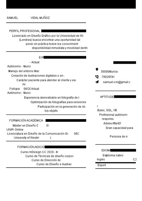 Sin Experiencia Estudiante Laboral Curriculum Vitae E