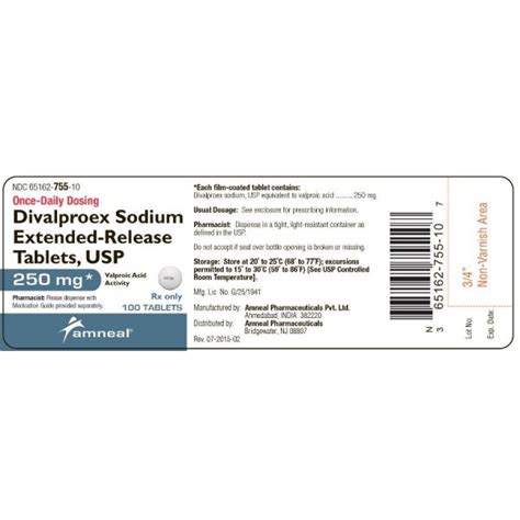 Divalproex Sod Er 250mg Rx Products