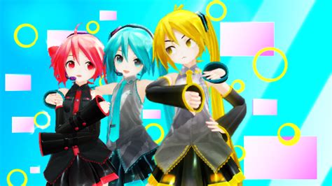 MMD Miku Neru And Teto By Marshmallow Katana On DeviantArt
