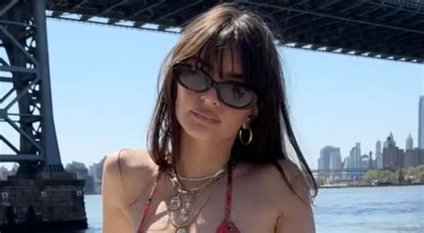 Emily Ratajkowski Stuns In A Red String Bikini On Tiktok And Fans Are