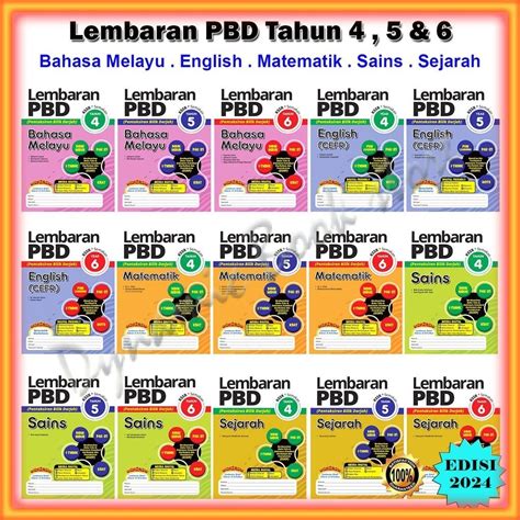 Buku Latihan Lembaran Pbd Tahun 4 5 6 Edisi 2024 Bahasa Melayu