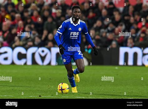 Wilfred Ndidi 25 Of Leicester City In Action During The Premier League