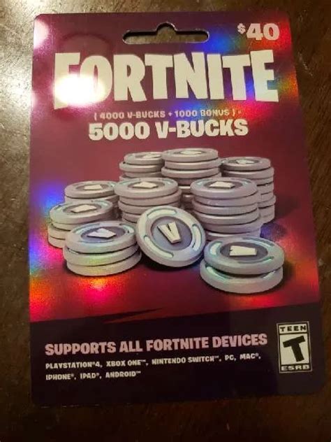 Code 5000 Vbucks Instant Fortnite Game Items Gameflip
