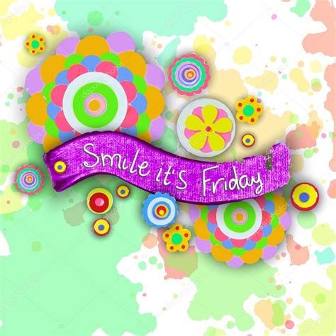Smile It S Friday Tag Stock Photo Goldenshrimp 65252873