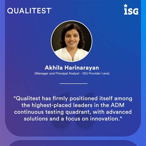 Qualitest On Linkedin Isgreport Qualityengineering Generativeai
