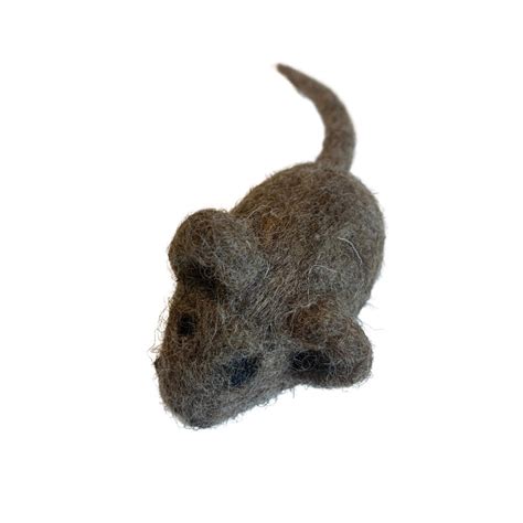 Margo Mouse Hand Felted Woolly Mouse No Catnip Cat Toys All Natural Cat Toys Wool Mouse