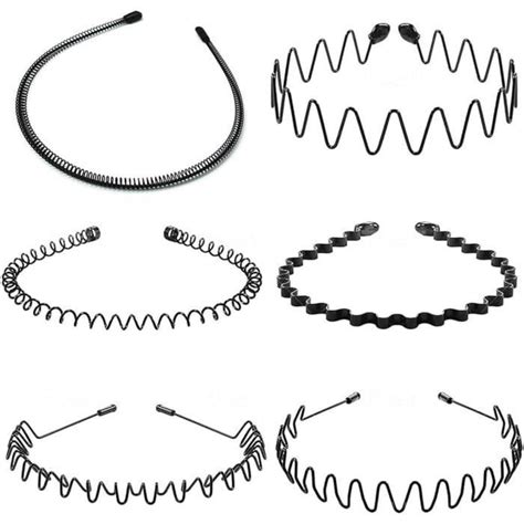 6 Pièces Métal Bandeaux De Cheveux Accessoires De Cheveux Bandeaux