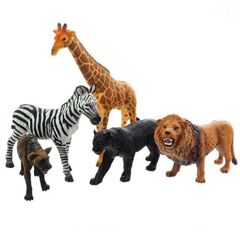 FIGURKI DZIKIE ZWIERZĘTA RĘCZNIE MALOWANE 5 SZT 12543447789 Allegro pl