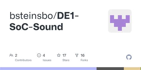 github bsteinsbo de1 soc sound