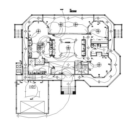 Electrical Installation Of A Building Structure 2d View Layout File Artofit