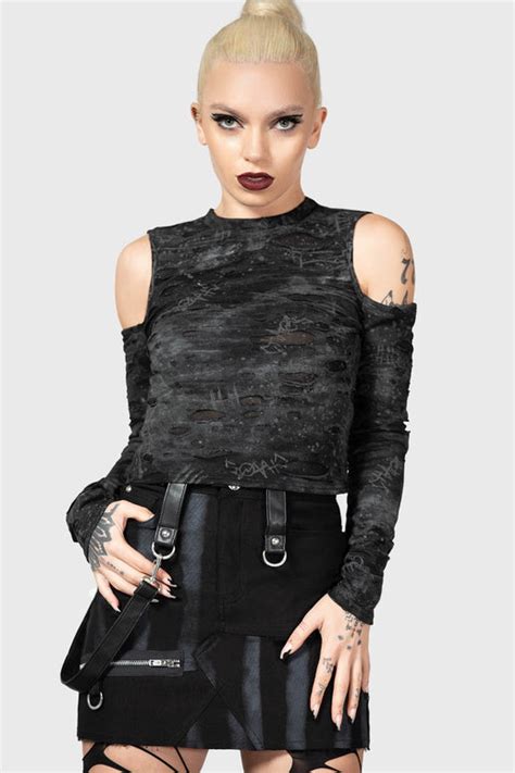 Womens Crop Tops Killstar