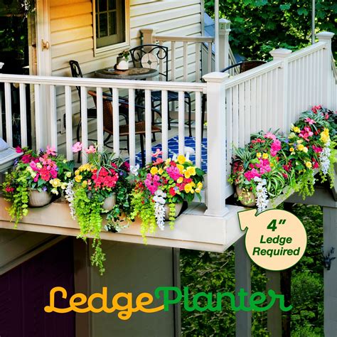 Outdoor Railing Planters Countryside Railing Planter Choose 2 Sizes