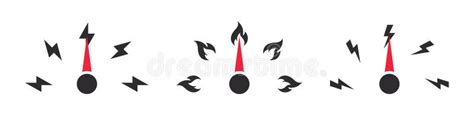 Satisfaction Indicator Mood Scale Rating Indicator With Lightning