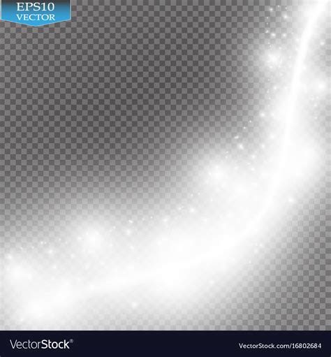 Abstract Magic Glow Star Light Effect With Neon Vector Image