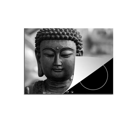 Muchowow Herdblende Abdeckplatte Buddha Grau Spiritualität